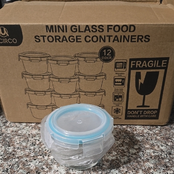 Dining | Circo Blue Glass Food Storage Containers 12 Pack | Poshmark